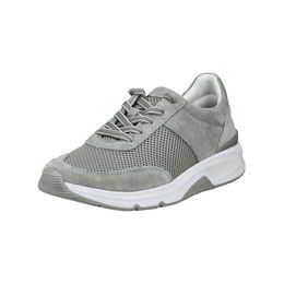 Gabor Damen Sneaker "Gabor Sneaker Veloursleder/Mesh", Gr. 37,5, grau, Textil, Veloursleder, Schuhe