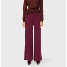 MAC Damen Stretch-Hose "CORALIE", lila, Gr. 36, Web, Obermaterial: 91% Polyester, 9% Elasthan, Hosen, Seitliche Eingrifftaschen mit Rei&szlig;verschluss