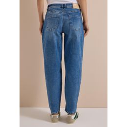 Cecil Damen Loose-fit-Jeanslight blau used wash, Gr. 33, unifarben, Jeans, 87% Baumwolle, 11% Polyester, 2% Elasthan, Jeans, 5-Pocket-Style
