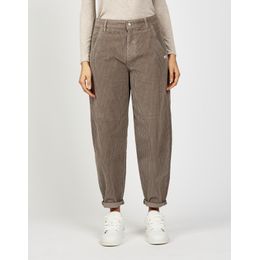 Gang Damen Loose-fit-Jeans "94VIA"light taupe, Gr. 28, Denim/Jeans, Obermaterial: 98% Baumwolle, 2% Elasthan, Jeans, mit extra weitem Bein