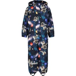 ZIGZAG Kinder Schneeoverall "Tower"blau, violett, Gr. 116, 100% Polyester, Overalls, mit wasser- und winddichter TPU-Membran