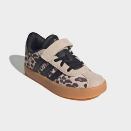 M&auml;dchen Sneaker "VL COURT 3.0 KIDS", adidas Sportswear, Gr. 28, beige, Leder, Synthetik, Textil, Schuhe, Design auf den Spuren des adidas Samba