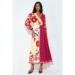Bedrucktes Maxi-Kleid mit G&uuml;rtel