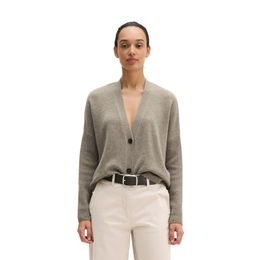 Marc O'Polo MARC O'POLO Damen Cardigan, beige, Gr. S, unifarben, Strick, Obermaterial: 100% Schurwolle, Strickjacken, aus weicher Schurwolle, oversize