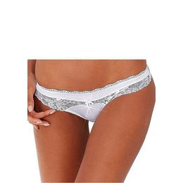 Lascana String wei&szlig; Gr. 32/34 f&uuml;r Damen. Eng