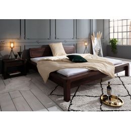 Bett Akazie 180x200x80 tabak lackiert BUENO #030