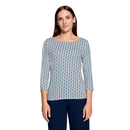 Betty Barclay Damen 3/4-Arm-Shirt "Damen mit U-Boot-Ausschnitt", wei&szlig;, Basic, Gr. 44, Jersey, Obermaterial: 95% Viskose, 5% Elasthan, Shirts