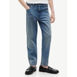 Tommy Hilfiger Jungen Straight-Jeansdenim light 01, Gr. 5, unifarben, Denim/Jeans, Obermaterial: 99% Baumwolle, 1% Elasthan, Jeans, Kinder bis 16
