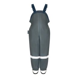 Playshoes Regenhose M&auml;dchen Gr&ouml;&szlig;e 86 dunkelgrau / wei&szlig;