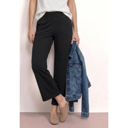 Street One Damen Stoffhose "Style Emee"schwarz (l&auml;nge 26), Gr. 38, unifarben, Web, Obermaterial: 95% Viskose, 5% Elasthan. Futter: 100% Polyester,