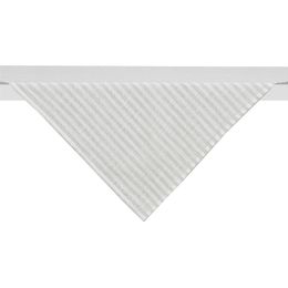 Tischdecke OTTO HOME, B:130cm L:160cm, wei&szlig;, Polyester, Tischdecken, "Marric", halbtransparente Tischdecke, Leinenoptik mit Streifen