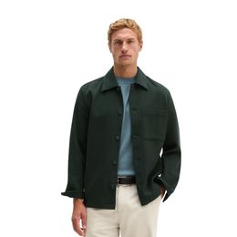 Marc O'Polo MARC O'POLO Herren Kurzjacke "aus doppellagigem Bio-Baumwoll-Twill", gr&uuml;n, Gr. XS, unifarben, Obermaterial: 100% Baumwolle, Jacken