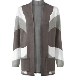 Jacquardstrickjacke