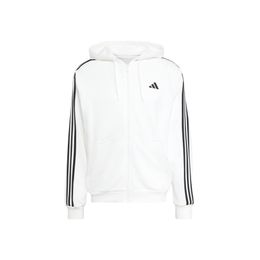 adidas Sportswear Sportsweatjacke 'Essentials' Herren Gr&ouml;&szlig;e L/XL schwarz / wei&szlig;