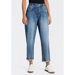 Herrlicher Damen 5-Pocket-Jeans "Brooke Denim Stretch"naval, Gr. 32, Denim/Jeans, Obermaterial: 98% Baumwolle, 2% Elasthan, Jeans, im Loose Fit,