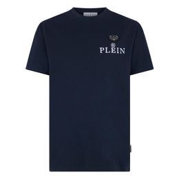 Philipp Plein Herren T-Shirt "Kurzarm-Rundhals-T-Shirt"24, navy, Gr. L, Stoff: 100% Baumwolle, Shirts