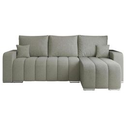 Ecksofa mit Schlaffunktion Kirasso grau Ma&szlig;e (cm): B: 245 H: 86 Sofas > Sofas nach Material > Stoffsofas &raquo; Sofa DE