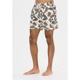 NOU Herren Badeshorts "Fileyer", beige, Gr. XXL, 95% Polyester, 5% Elasthan, Badehosen, mit schnell trocknendem Innenfutter