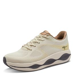 Tamaris Damen Slip-On Sneaker, Gr. 38creme, kombiniert, Synthetik, Textil, Mesh, Minimalmuster, kontrastfarbene Details, Schuhe, Freizeitschuh,