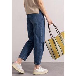 Street One Damen Loose-fit-Jeansmedium blau washed, Gr. 31, unifarben, Jeans, 72% Baumwolle, 27% Polyester, 1% Elasthan, Jeans, High Waist