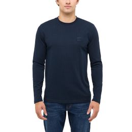 Mustang Herren Langarmshirt "Herren Style Asheville"navy, Gr. S, Jersey, 100% Baumwolle, Shirts