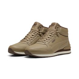 Puma Herren Sneaker "ST Runner v4 Mid Sneakers Erwachsene", Gr. 46soft taupe chestnut braun warm wei&szlig;, Obermaterial: Kuhleder, Synthetik, Textil.