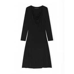 Damen Maxikleid "moshi moshi mind Dress cascara"schwarz, Gr. XS, MOSHI MOSHI MIND, Obermaterial: 95% Viskose, 5% Elasthan, Kleider