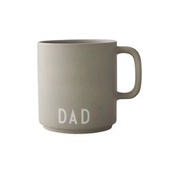 Design Letters Becher grau Porzellan Ma&szlig;e (cm): H: 8,5 &Oslash;: 8.0 &raquo; M&ouml;bel Kraft