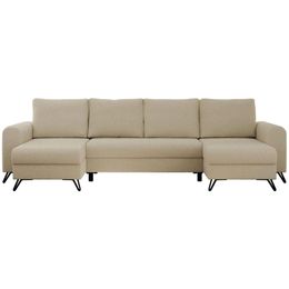 Wohnlandschaft Beige beige Ma&szlig;e (cm): B: 312 H: 90 Sofas > Sofas nach Material > Stoffsofas &raquo; Sofa DE