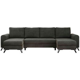 Wohnlandschaft Dunkelgrau grau Ma&szlig;e (cm): B: 312 H: 90 Sofas > Sofas nach Material > Stoffsofas &raquo; Sofa DE