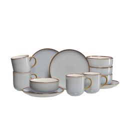 Ritzenhoff & Breker Ritzenhoff & Breker Fr&uuml;hst&uuml;cksset 12-teilig Portofino grau Steinzeug/Steingut &raquo; M&ouml;bel Kraft