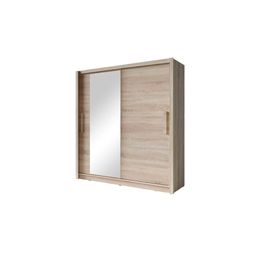 M&ouml;bel Kraft Schiebet&uuml;renschrank holzfarben Ma&szlig;e (cm): B: 204 H: 215 T: 62.0 &raquo; M&ouml;bel Kraft