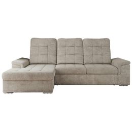 M&ouml;bel Kraft Ecksofa mit Schlaffunktion Madrito beige Ma&szlig;e (cm): B: 256 H: 89 &raquo; M&ouml;bel Kraft