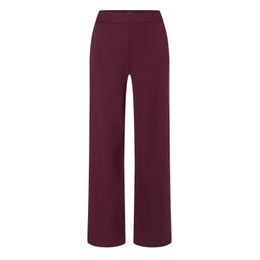 MAC Damen Bootcuthose "CHIARA"aubergine, Gr. 44, Flanell, Obermaterial: 63% Viskose, 33% Polyamid, 4% Elasthan, Hosen, Bootcut-Form in figurbetonter