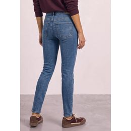 Street One Damen Comfort-fit-Jeansmedium blau soft washed, Gr. 32, unifarben, Jeans, 79% Baumwolle, 15% Polyester, 4% Elastomultiester, 2% Elasthan,