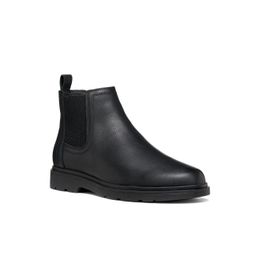 Geox Herren Chelseaboots "U SPHERICA EC1 B", Gr. 46schwarz, Leder, Textil, Schuhe, Stiefelette mit beidseitigem Stretcheinsatz