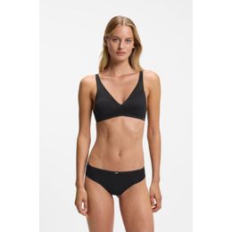 BOSS Damen Bralette-BH "PADDED SOFT_B LACE", Gr. Sschwarz 001, Obermaterial: 84% Polyamid, 16% Elasthan, BHs, aus super softer Spitze mit goldener
