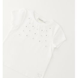 sarabanda M&auml;dchen T-Shirt "BABY GIRL SUMMER T-SHIRT"optical wei&szlig;, Gr. 80, 95% Baumwolle, 5% Elasthan, Shirts