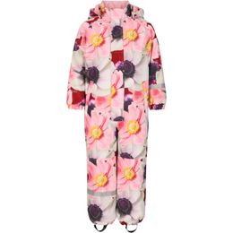 ZIGZAG Kinder Schneeoverall "Tower"pink, wei&szlig;, Gr. 104, 100% Polyester, Overalls, mit wasser- und winddichter TPU-Membran
