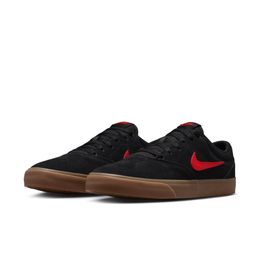 Nike Sportswear Herren Sneaker "CHARGE SUEDE", Gr. 46schwarz, lt crimson, gum med braun, Leder, Schuhe