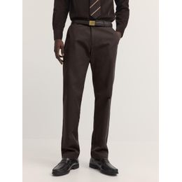 Bugatti Herren Chinohose "Regular Fit"90, braun, Gr. 32, unifarben, 98% Baumwolle, 2% Elasthan, Hosen, Regular Fit Baumwoll-Twill Summer Touch
