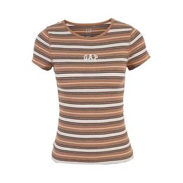 GAP Petite T-Shirt Damen Gr&ouml;&szlig;e M hellblau / braun / schwarz / wei&szlig;