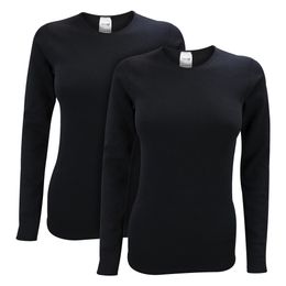 2er-Pack Damen Langarm-Thermooberteil f&uuml;r den Winter
