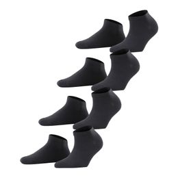 Esprit Damen Sneakersocken "Solid", Gr. 36schwarz, Baumwollmischung, unifarben, Socken, Einheitsgr&ouml;&szlig;e 36-41, geripptes B&uuml;ndchen, unifarben, Basic