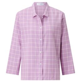 Novila Damen-Flanellpyjama kariert