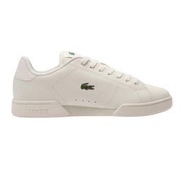 Lacoste - "Carnaby" Sneaker f&uuml;r Herren, Leder, Cupsohle (Naturwei&szlig;)