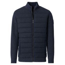 Casamoda Herren Strickjacke "Casamoda Strickjacke uni", blau, Gr. L, 62% Baumwolle, 28% Polyester, 10% Polyamid, Strickjacken