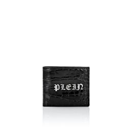 Philipp Plein Herren Mini Bag "Gothic Plein Crocco Print"02, schwarz, Taschen