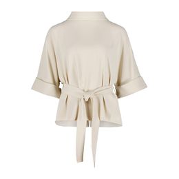 Vera Mont Damen Schlupfbluse "Damen mit Bindeg&uuml;rtel"champagne sorbet, Gr. 44, Cr&ecirc;pe, Obermaterial: 96% Polyester, 4% Elasthan, Blusen