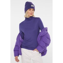 Damen Langarmshirtlila, Gr. S, SENSES.THE LABEL, unifarben, Web, Material: 50% Viskose, 50% Polyester, Shirts